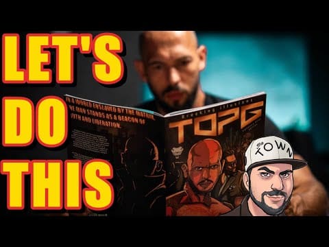 Why I'm Buying Andrew Tate's Top G Comic Book | Jon Del Arroz